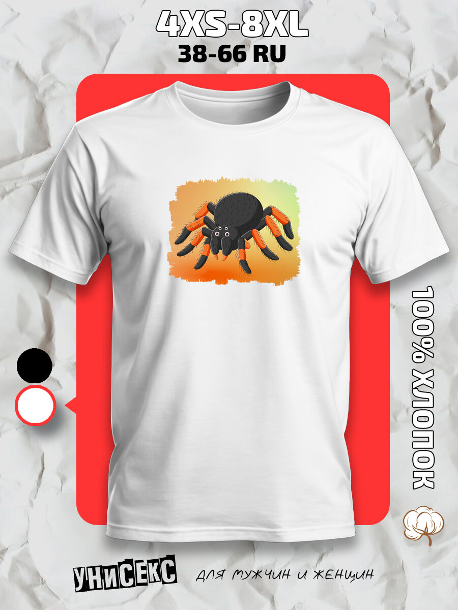 Футболка с принтом пауком