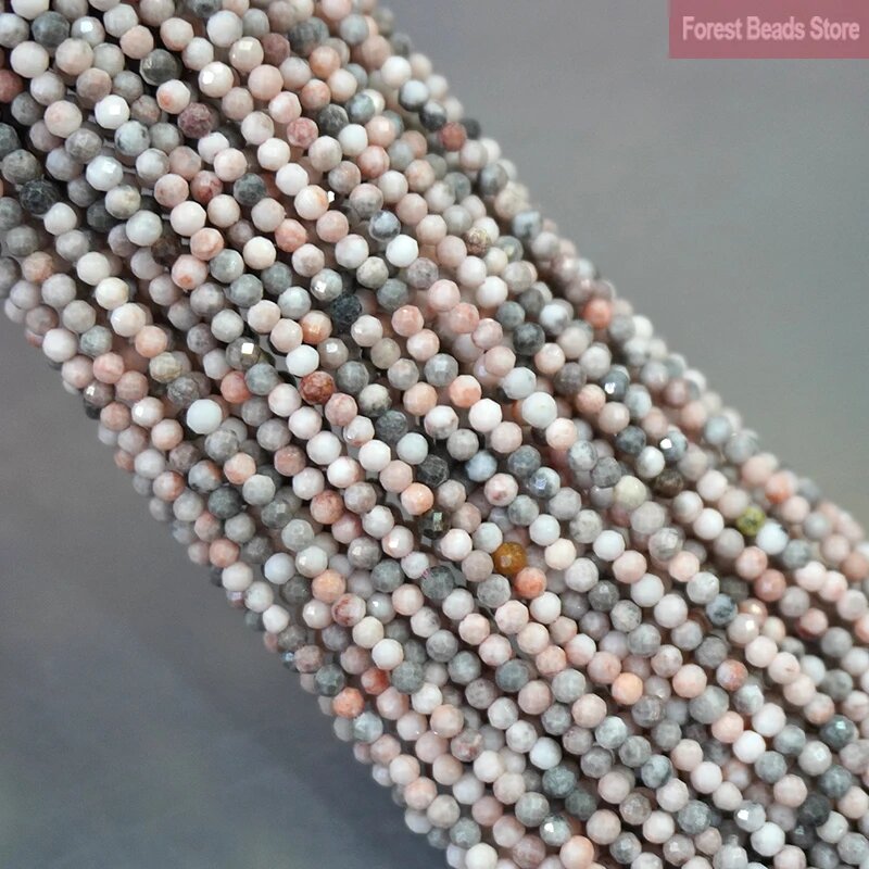 Бусины из розовой зебры яшмы JIOWEF 2мм/3мм 3mm-about 120pcs