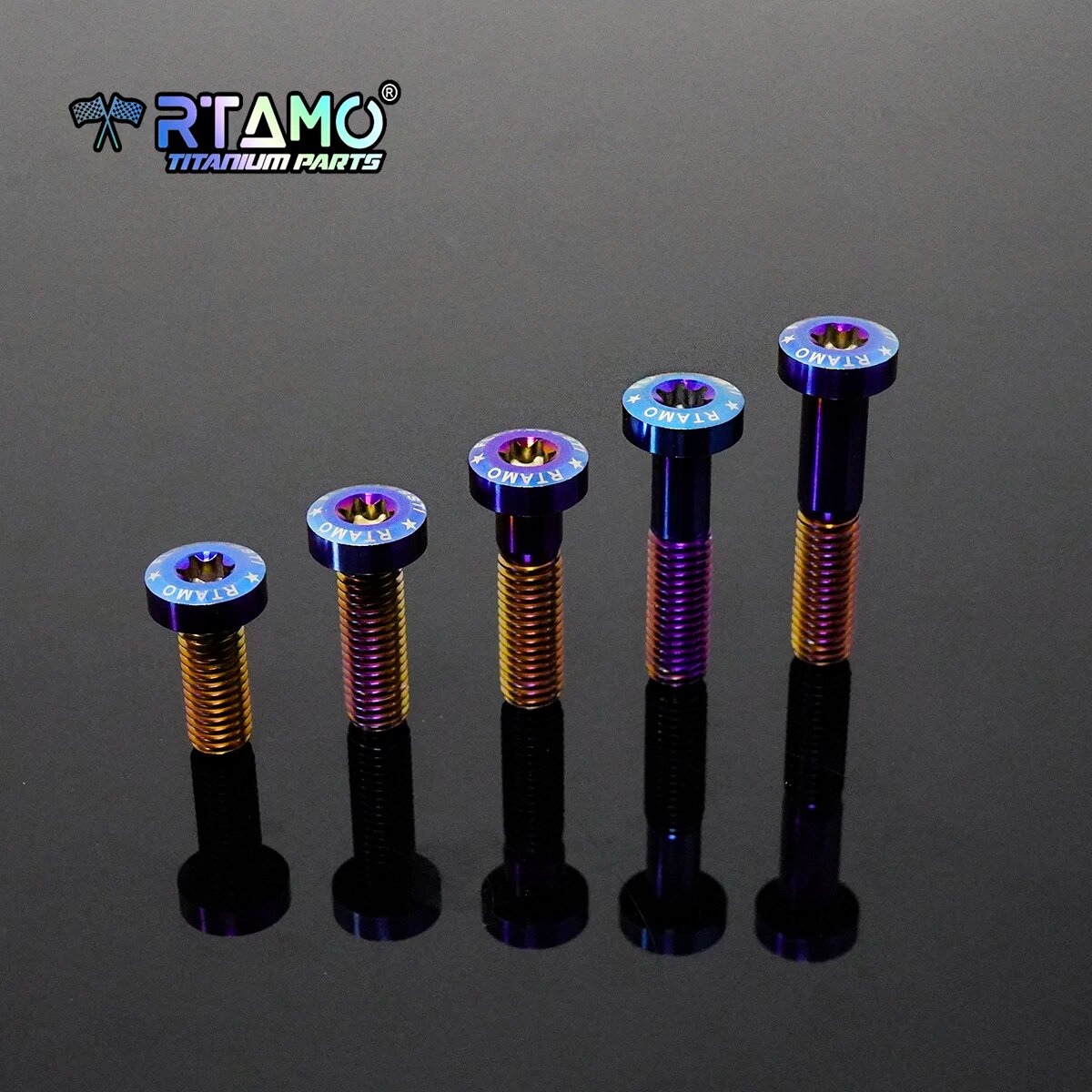 RTAMO Титановый болт Gr5 M8X20/25/30/35/40/45/50 для мотоцикла