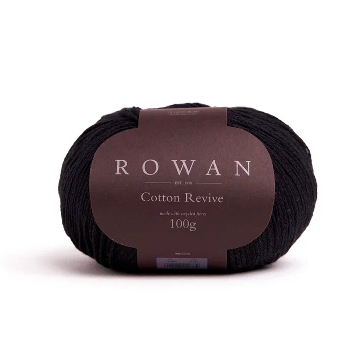 Cotton Revive /Коттон Ривайв/ пряжа Rowan, 9802246 (010, black, черный, New!)
