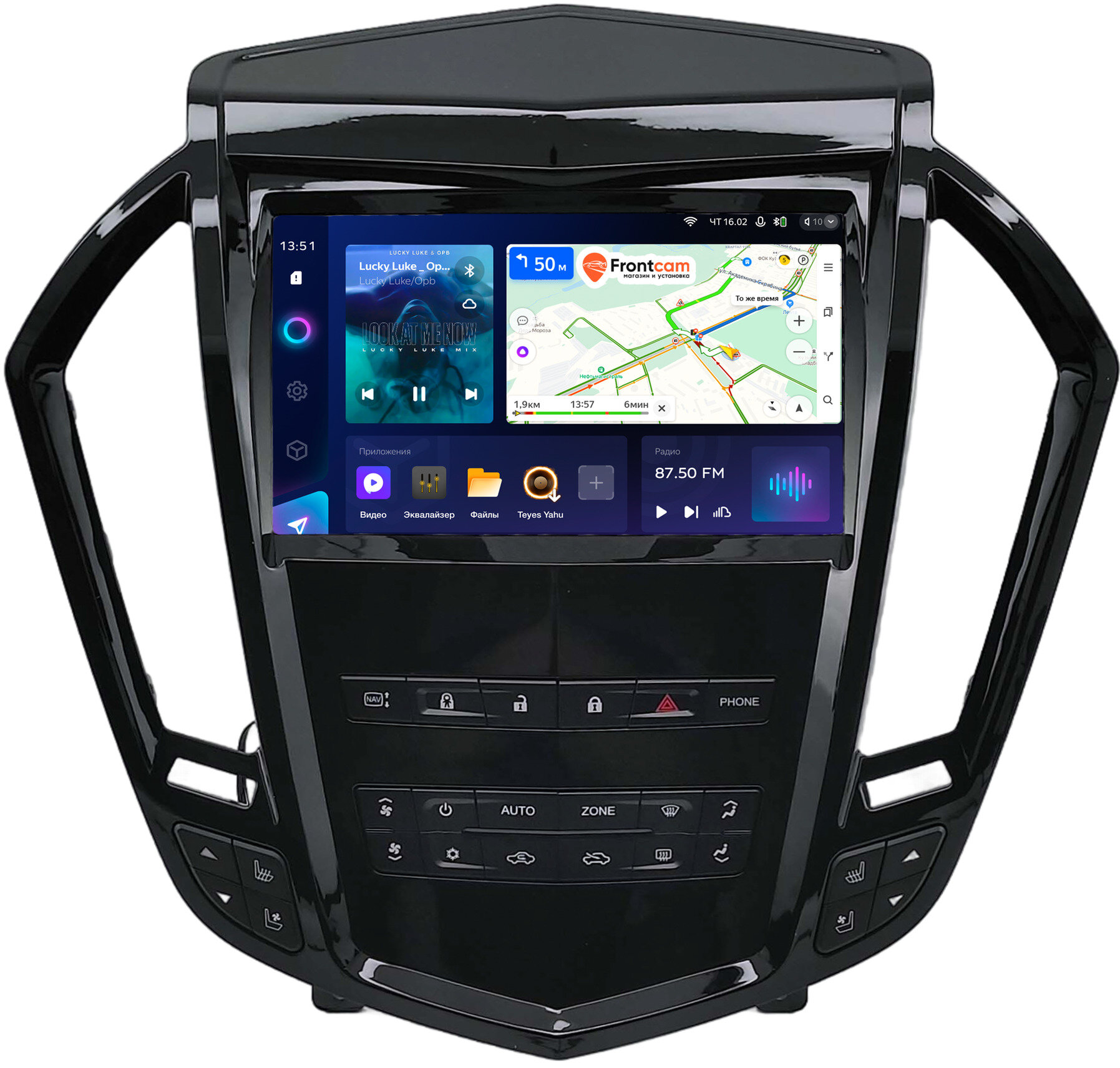 Штатная магнитола Cadillac SRX 2 2009-2012 Teyes CC3 2K 4/32 9.5" RM-9-0172 Android 10 (4G-SIM, DSP, QLed)