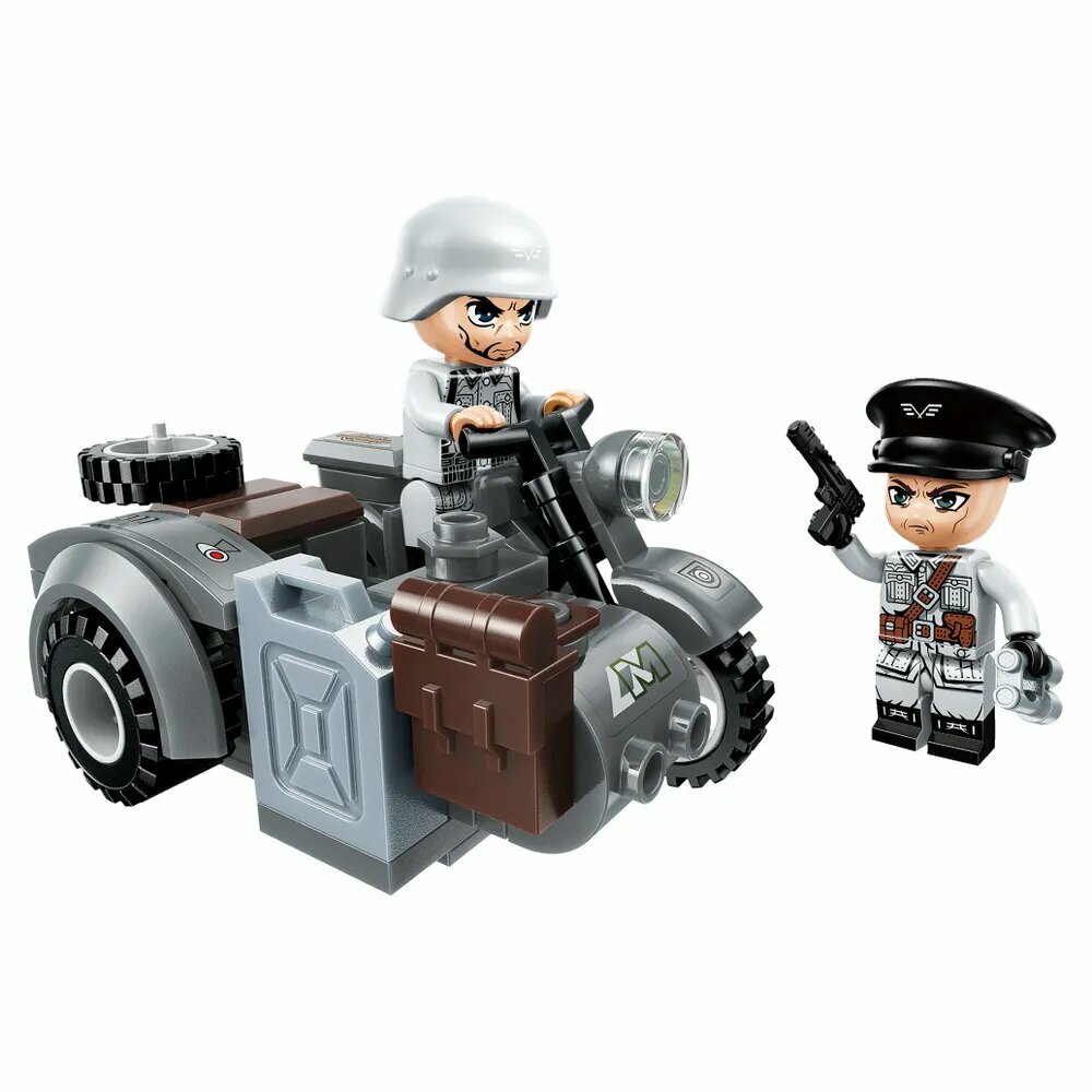 Конструктор Qman Мотоцикл с люлькой 69 дет 6+ 21021-1