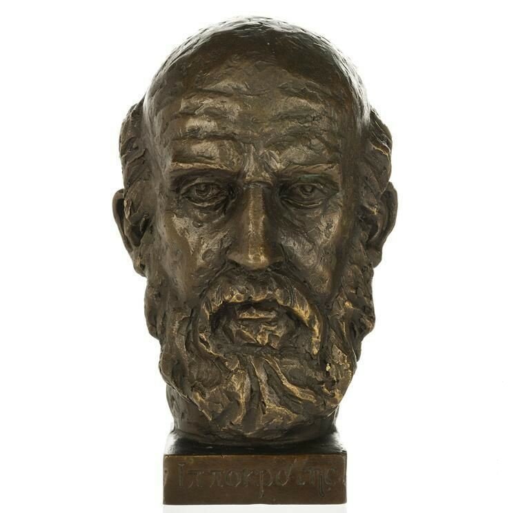 Бюст из бронзы "Гиппократ"