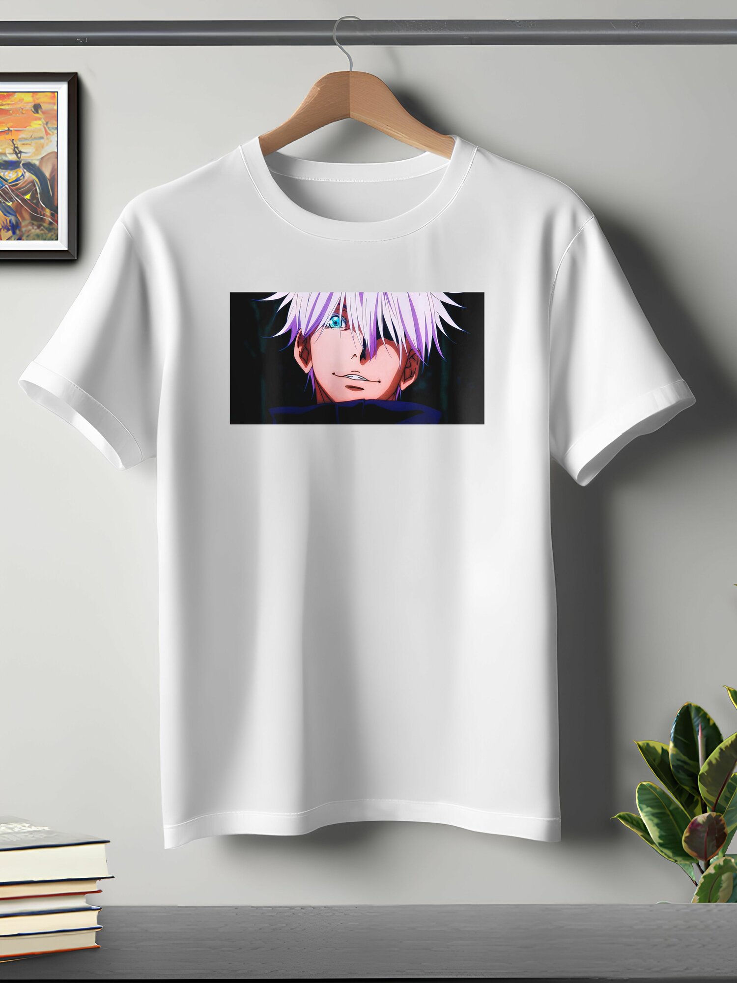 Футболка  Детская ONEQ 164 (14-15) размер с принтом Jujutsu Kaisen, белая