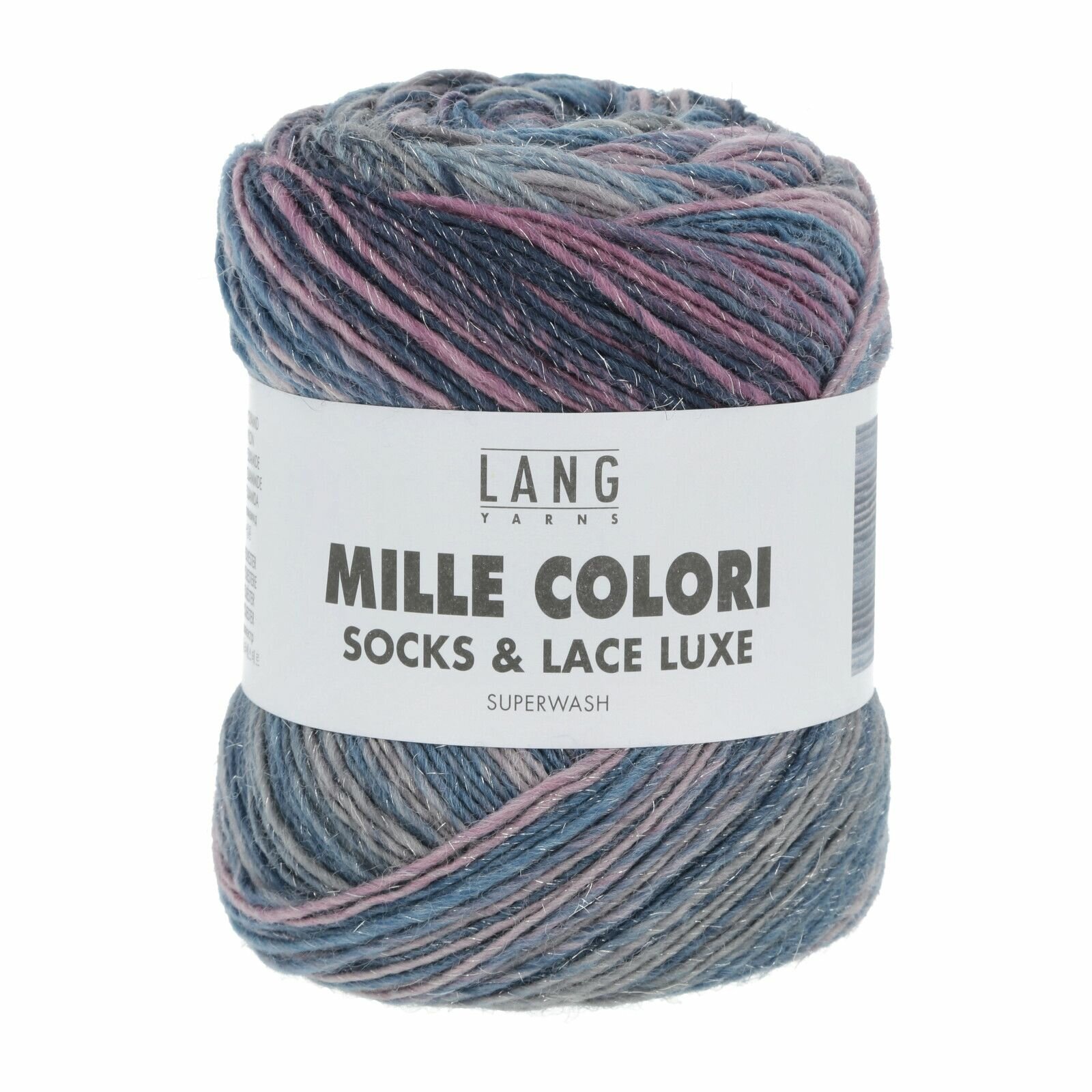 Носочная пряжа Lang Mille Colori Socks & Lace Luxe (859.0202) 1 моток