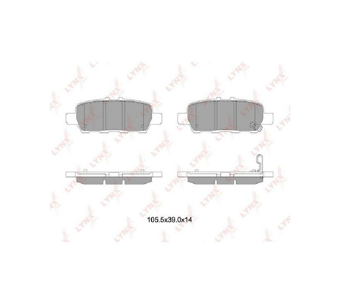 Колодки тормозные для автомобилей LYNXauto BD5745 (запчасти и комплектующие)