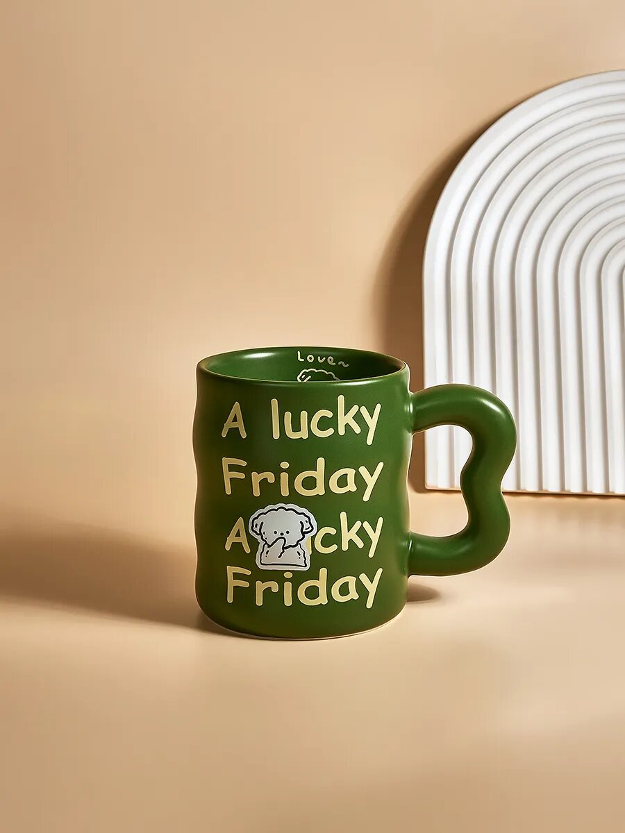 Кружка DB HOMME "Friday", керамика, для чая, с декором, pinterest