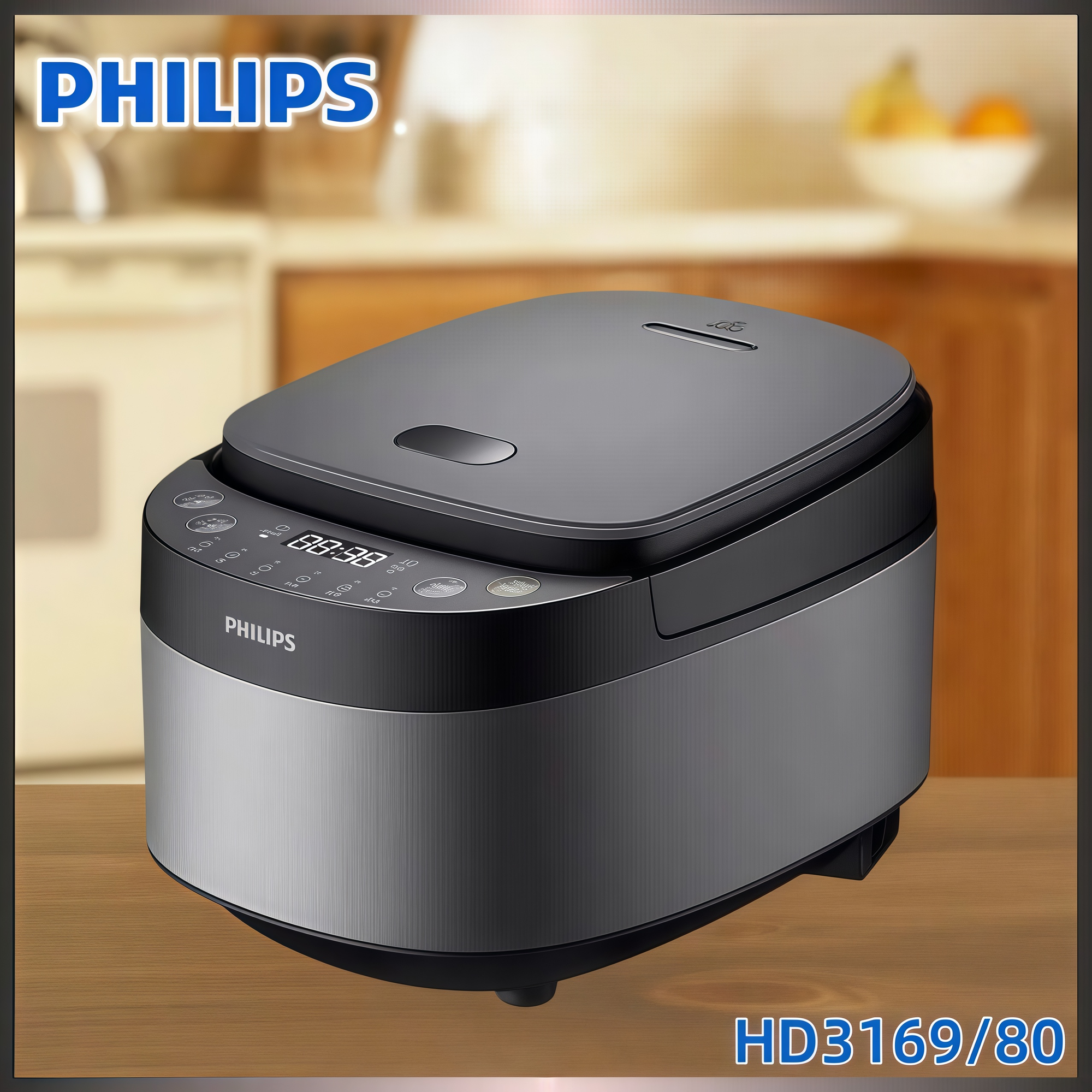 Рисоварка Philips HD3169, сенсорное управление, антипригарное покрытие, 3л