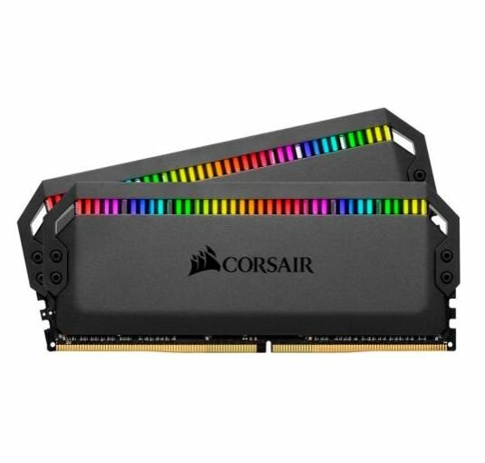 Оперативная память Corsair DOMINATOR PLATINUM RGB (CMT16GX4M2Z3200C16) DIMM DDR4 16 ГБ - 2 шт, 3200 МГц