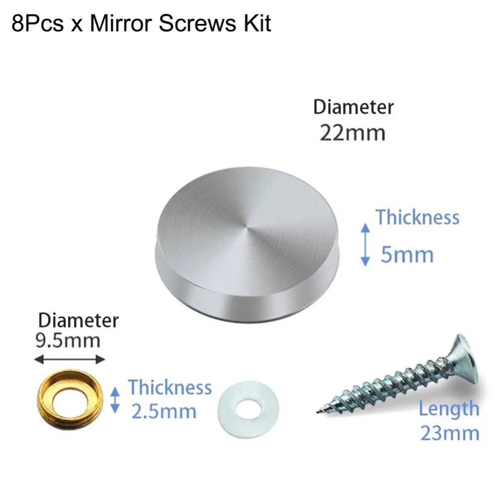 Зеркальные гвозди из нержавеющей стали 16/22/25 мм 22MM
