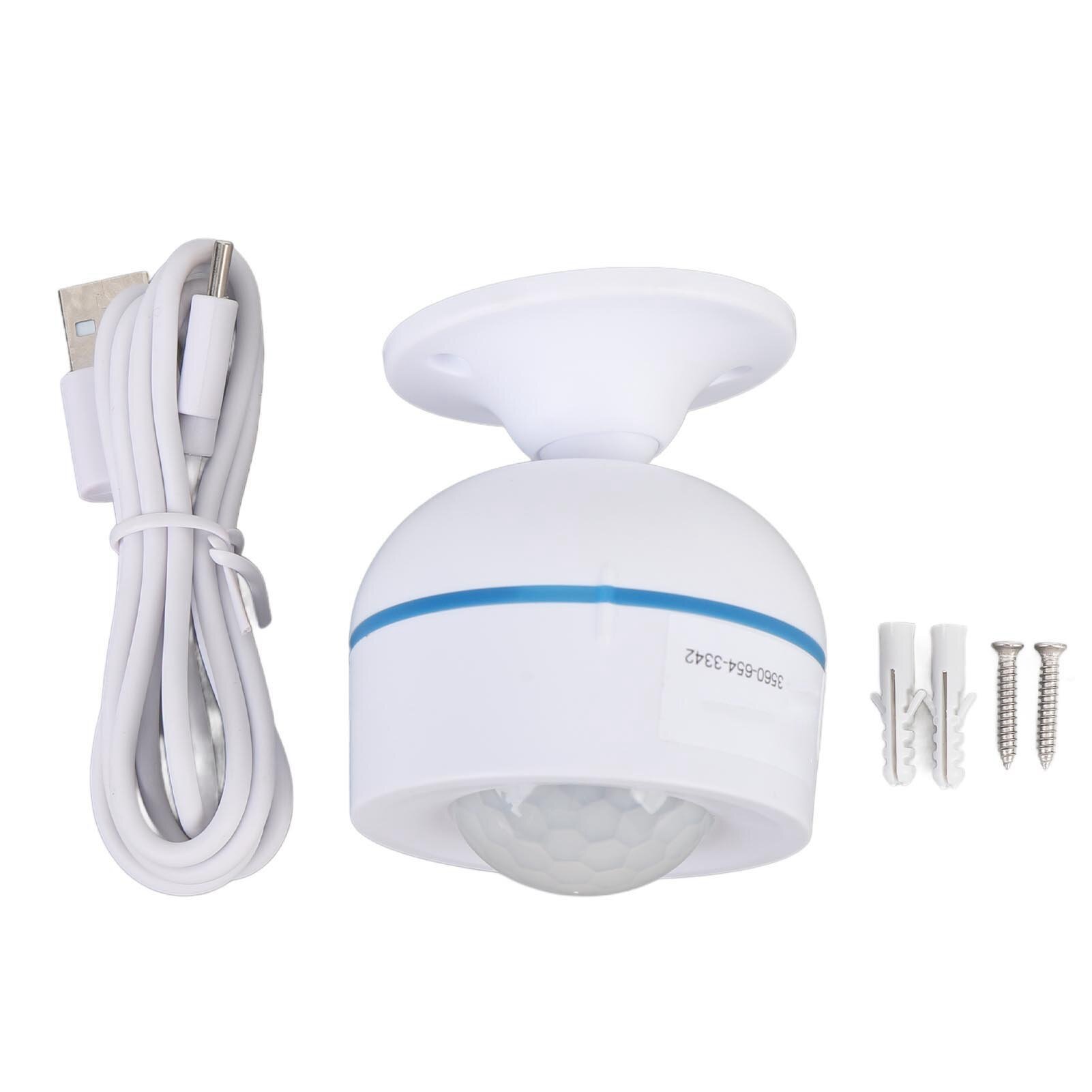 Инфракрасный датчик движения с регулируемой чувствительностью и функцией контроля температуры для домашней автоматизации.