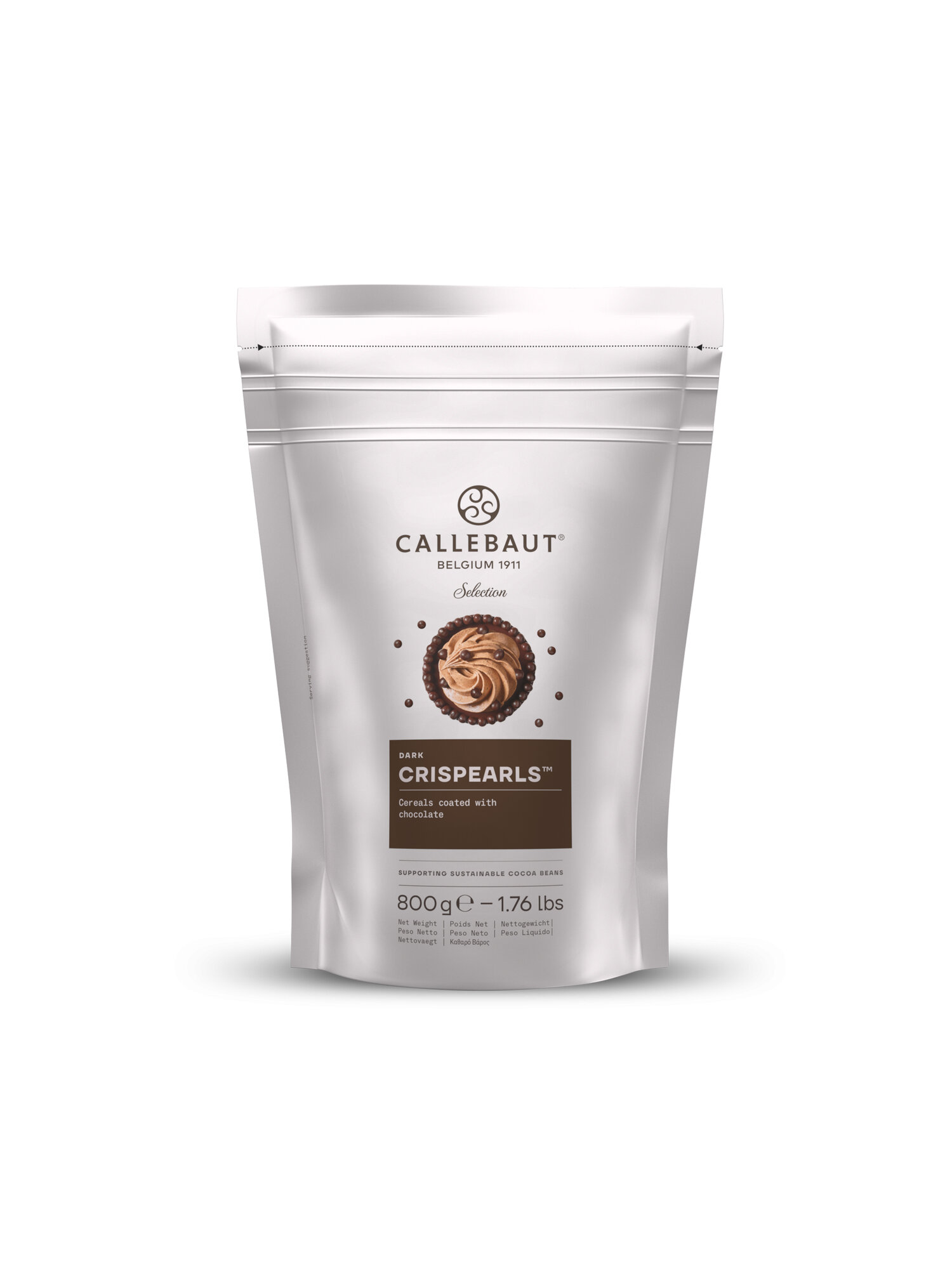 Кондитерская посыпка. Жемчуг из темного шоколада Crispearls Dark Callebaut 0,8 кг