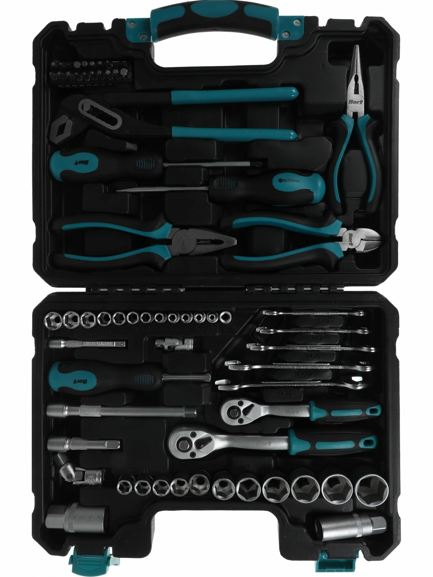 Набор инструментов Bort BTK-65, 65 предметов (91279187)