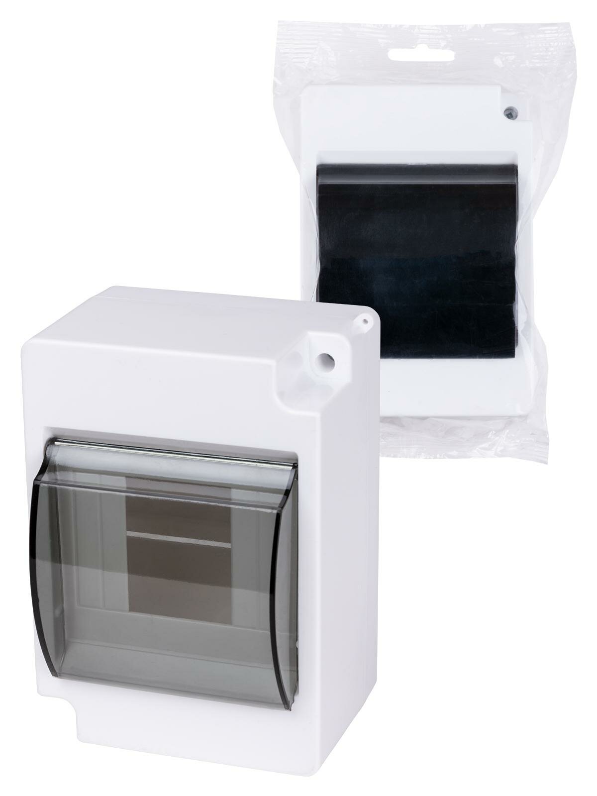 Бокс для автоматов кмпн 2/4 для наружной установки С прозрачной крышкой IP30 народный TDM