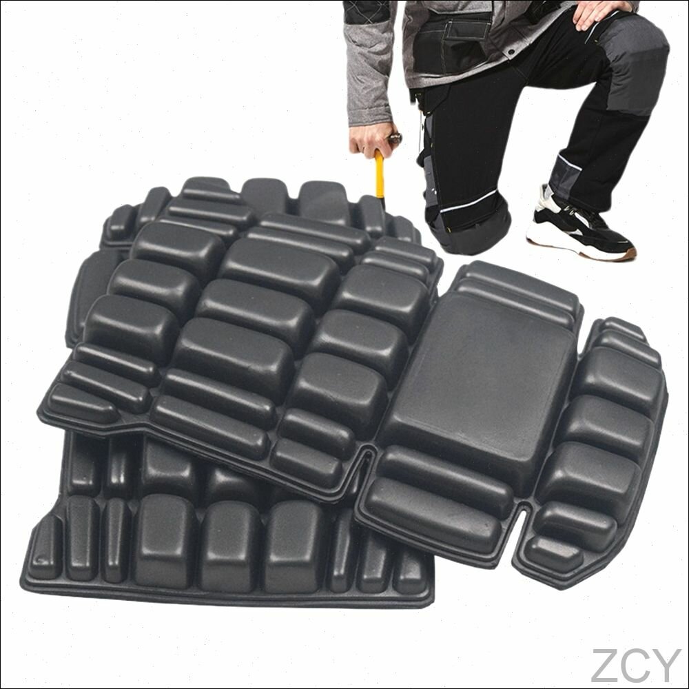 Наколенники, вставные, многоразовые, универсальные, черные, 2 шт