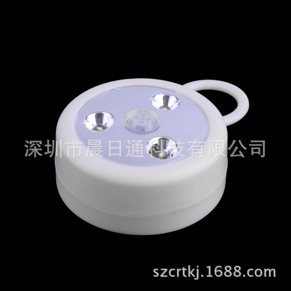 3LED Датчик Движения Светодиодная Лампа 1W Теплый Белый Для Шкафа Гардероба Кабинета Легкая Установка