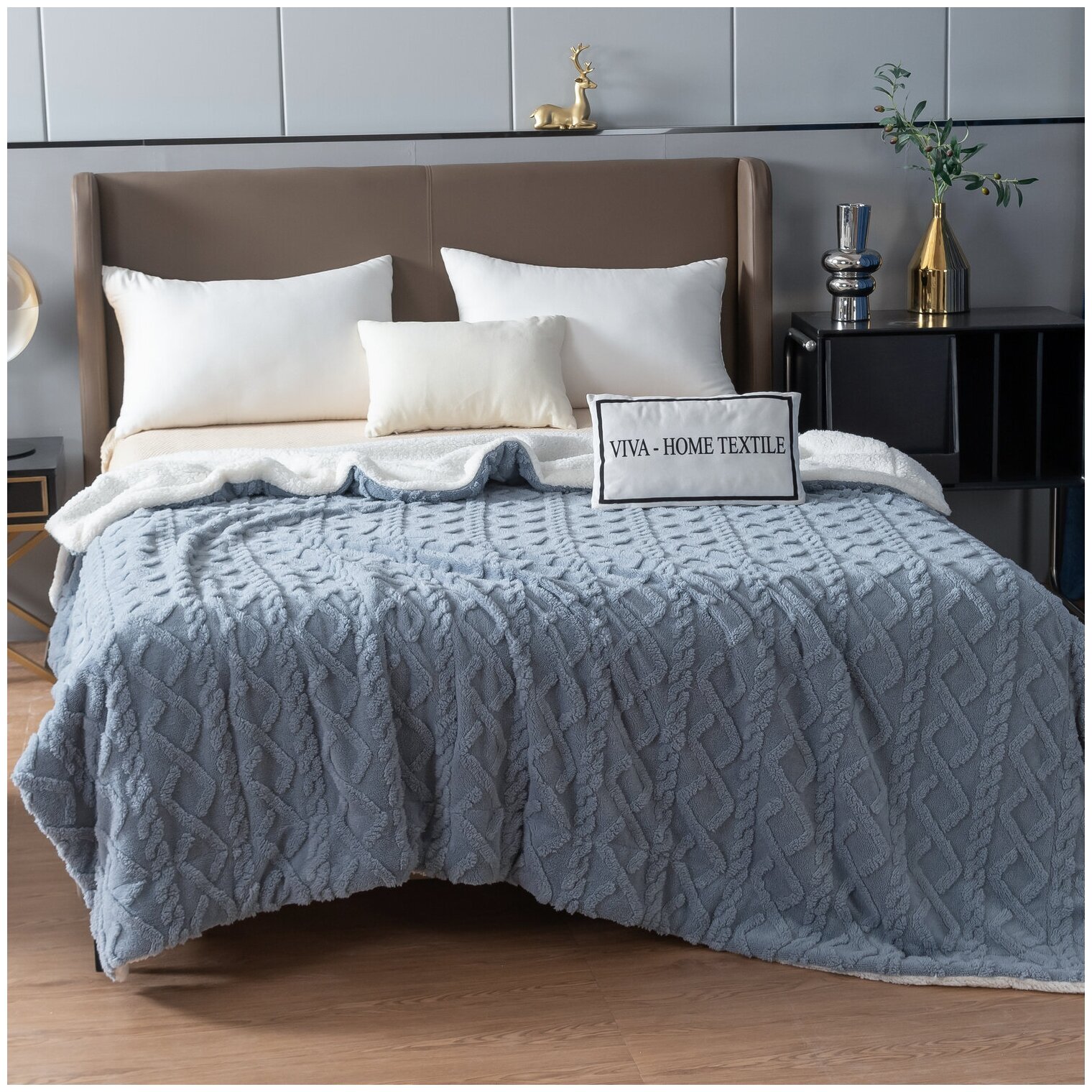 Плед Fluffy бамбуковая микрофибра FL015 (200*230)