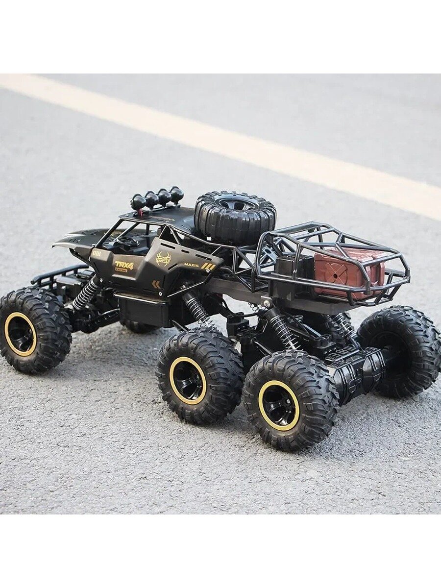 Радиоуправляемый внедорожник 6WD, масштаб 1:12, чёрный, полный привод, пульт ДУ