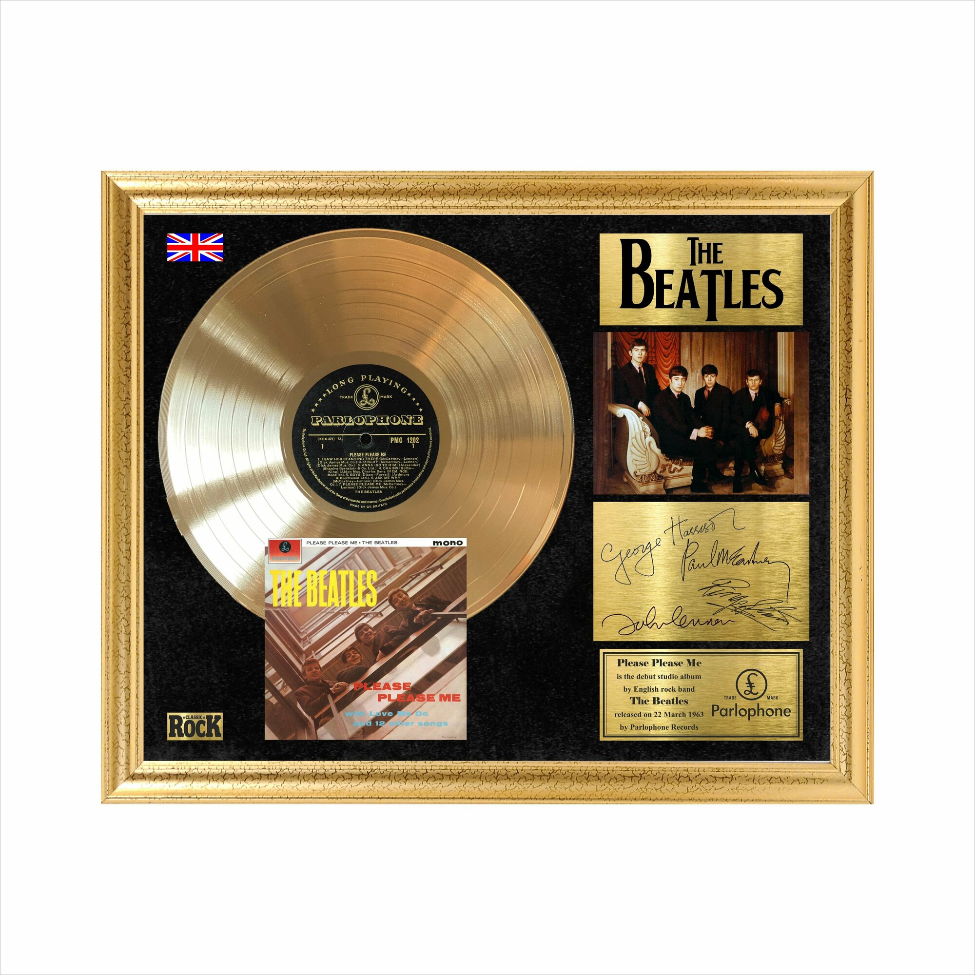 The Beatles Please please me винил в рамке