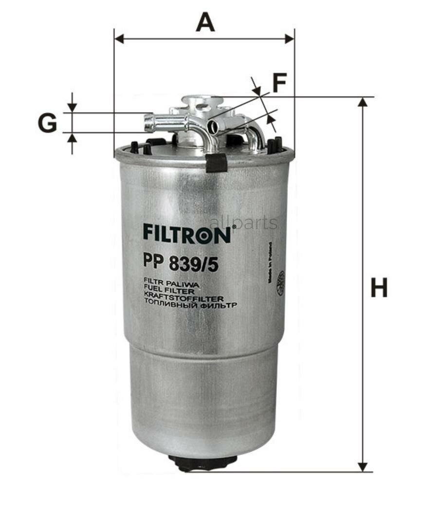 FILTRON PP839/5 Фильтр топливный