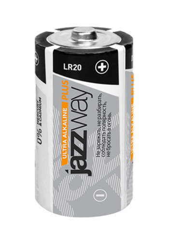 Батарейка JazzWay Ultra Plus LR20UP D (комплект из 4 шт)