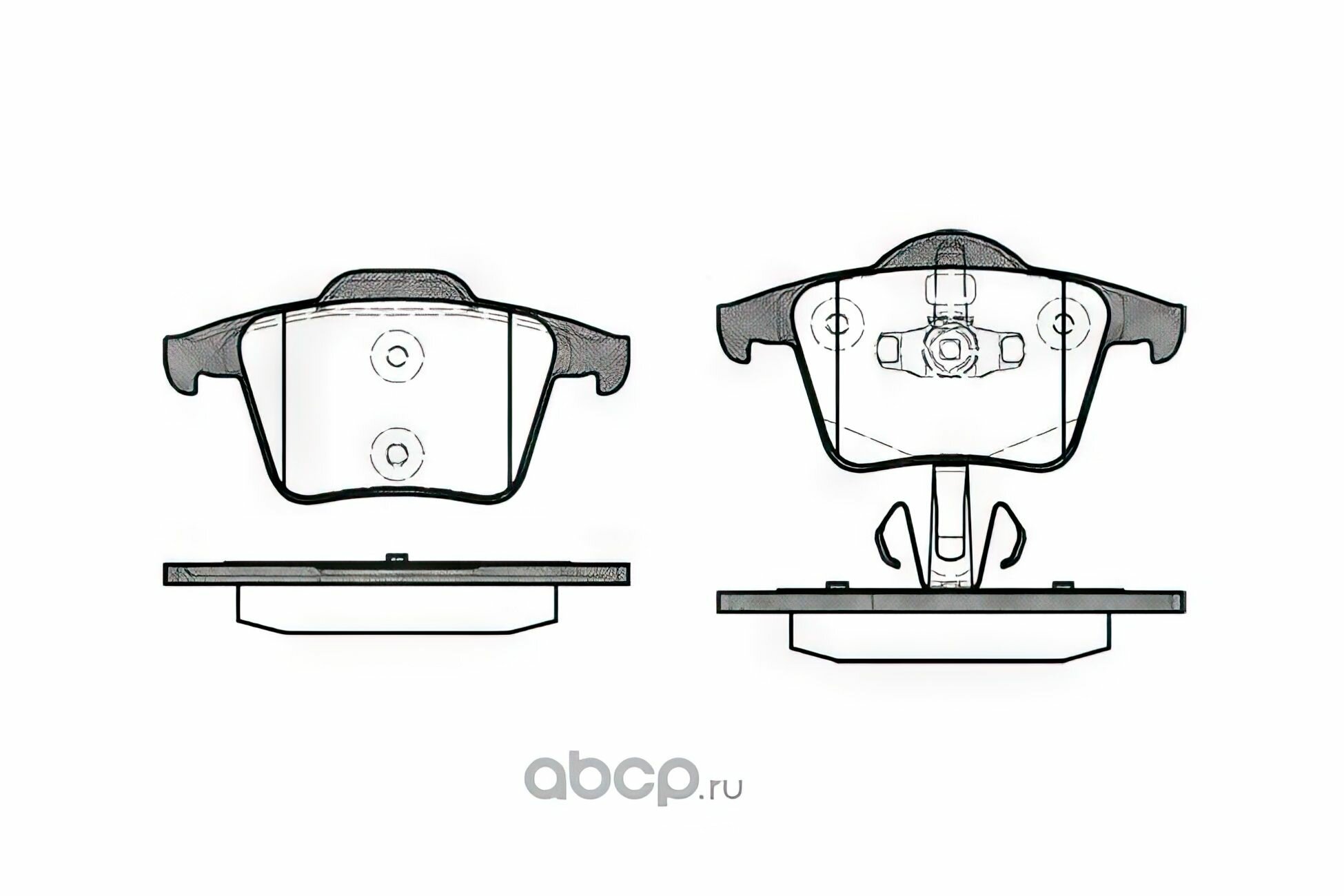 Тормозные колодки дисковые задние.