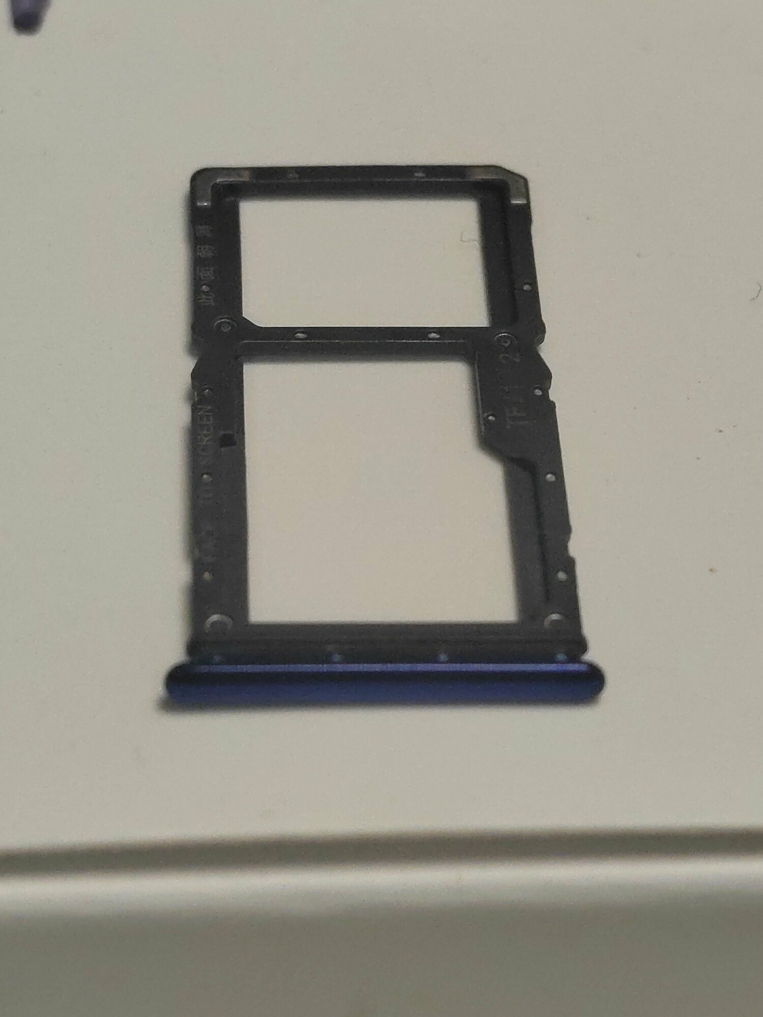Сим лоток для xiaomi redmi note 7, note 7 pro синий
