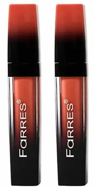 Farres Матовый блеск для губ Nude My Matte Lip Ink, тон 02 Какао, 2 шт