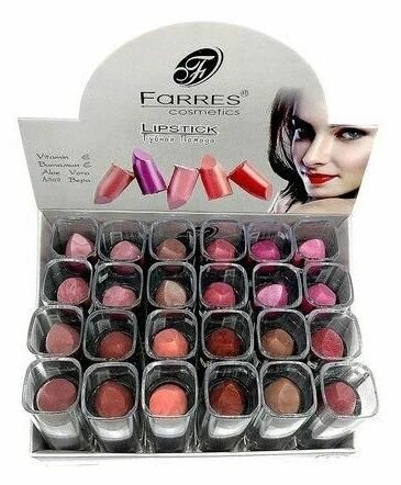 Farres Губная помада перламутровая 5004-с 24шт/уп, 1 уп