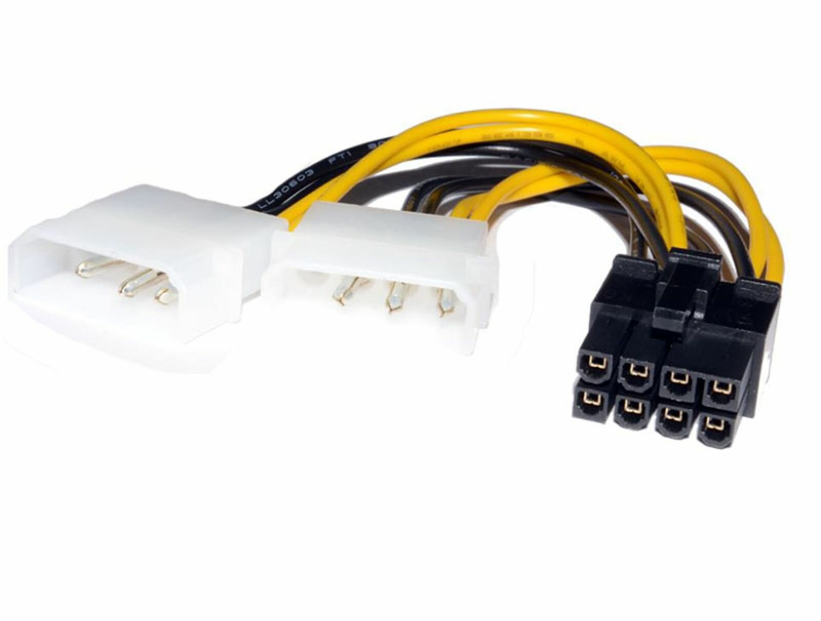 Кабель-переходник 2xMolex - 6+2 pin, 5 штук