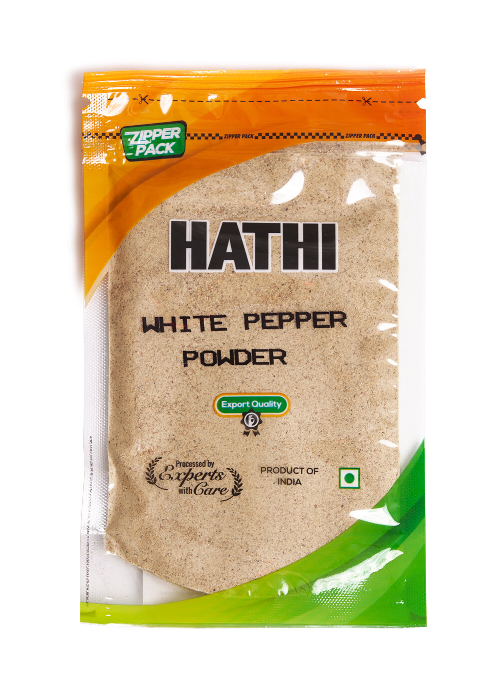 White Pepper Powder / Белый перец молотый / 50 г / пакет / HATHI MASALA
