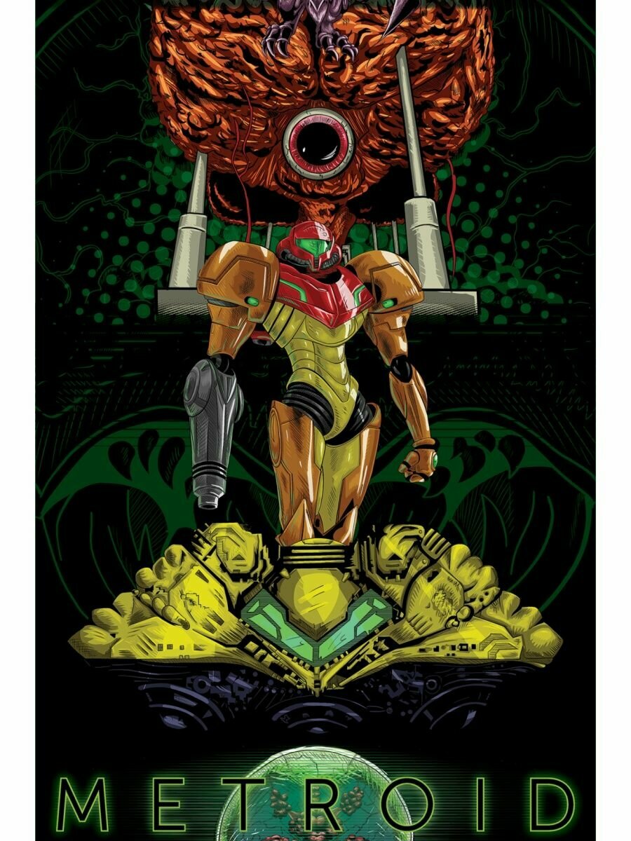 Постер "Super Metroid. Самус Аран"