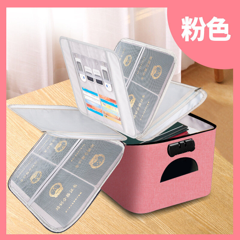 Дорожная коробка, многофункциональная, с замком, 5 слоев, розовая