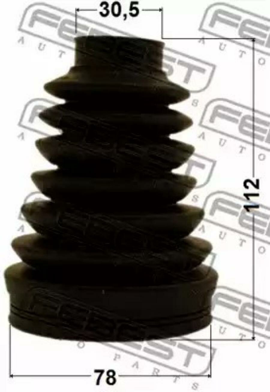 FEBEST 2315P-T5 пыльник ШРУС внутренний комплект PVC 78X112X30.5