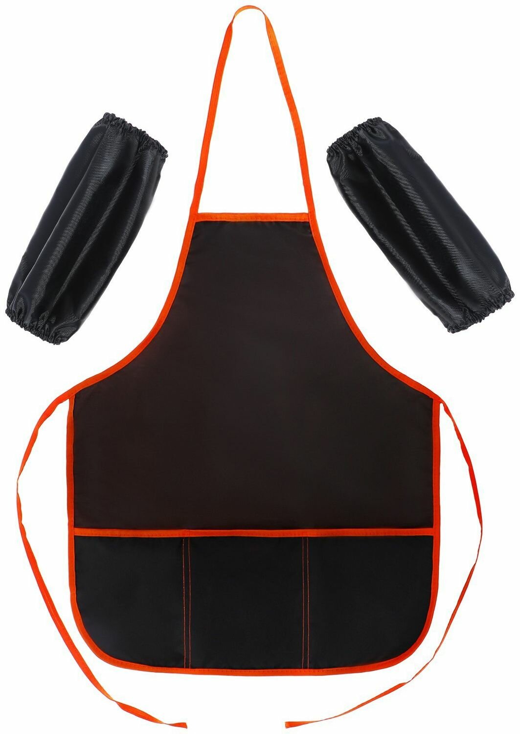 Детский фартук для творчества "Стандарт" с нарукавниками, накидка для труда, передник для рисования и лепки, 49х39 см, размер S (рост 116-146 см), цвета микс