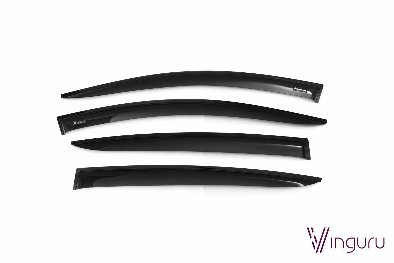 Дефлекторы боковых окон Vinguru на Renault Fluence Sd 2009- к-т 4 шт арт. AFV85909
