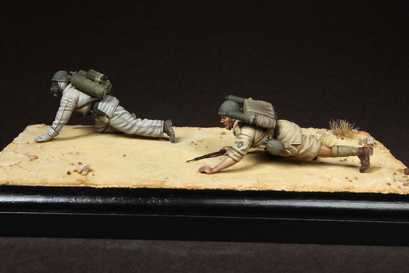 35171SOGA Flamethrower team Italian Guastatori in North Africa.