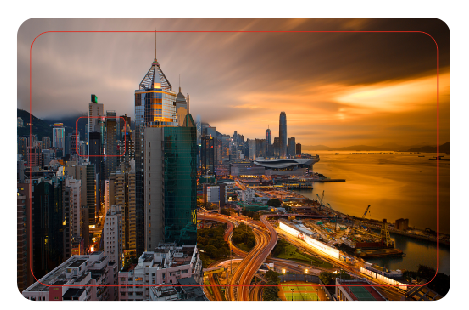 Наклейка на банковскую карту с изображением Гонконга