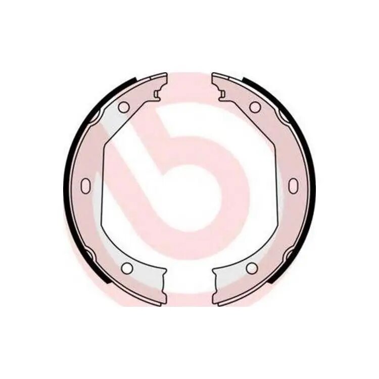 Колодки тормозные барабанные ручного тормоза BREMBO - S06509