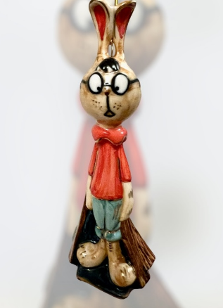 Игрушка на елку Кролик из Винни Пуха, фарфор