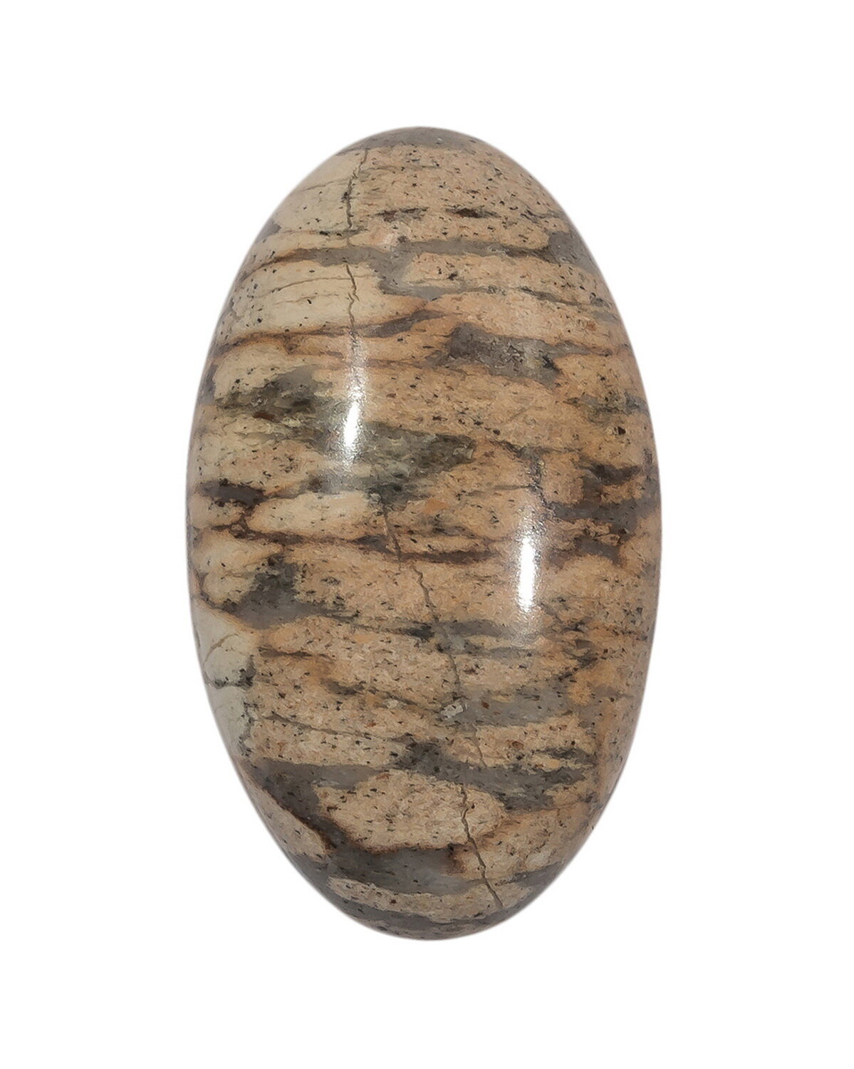 Яшма, кабошон из минерала, размер: 35х21х8 мм, натуральный камень.