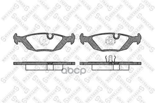 Колодки дисковые задн! Saab 900/9000 2.0i-2.3 88-98, Volvo 440/460/480 1.6-2.0 86-96 Stellox арт. 166010BSX