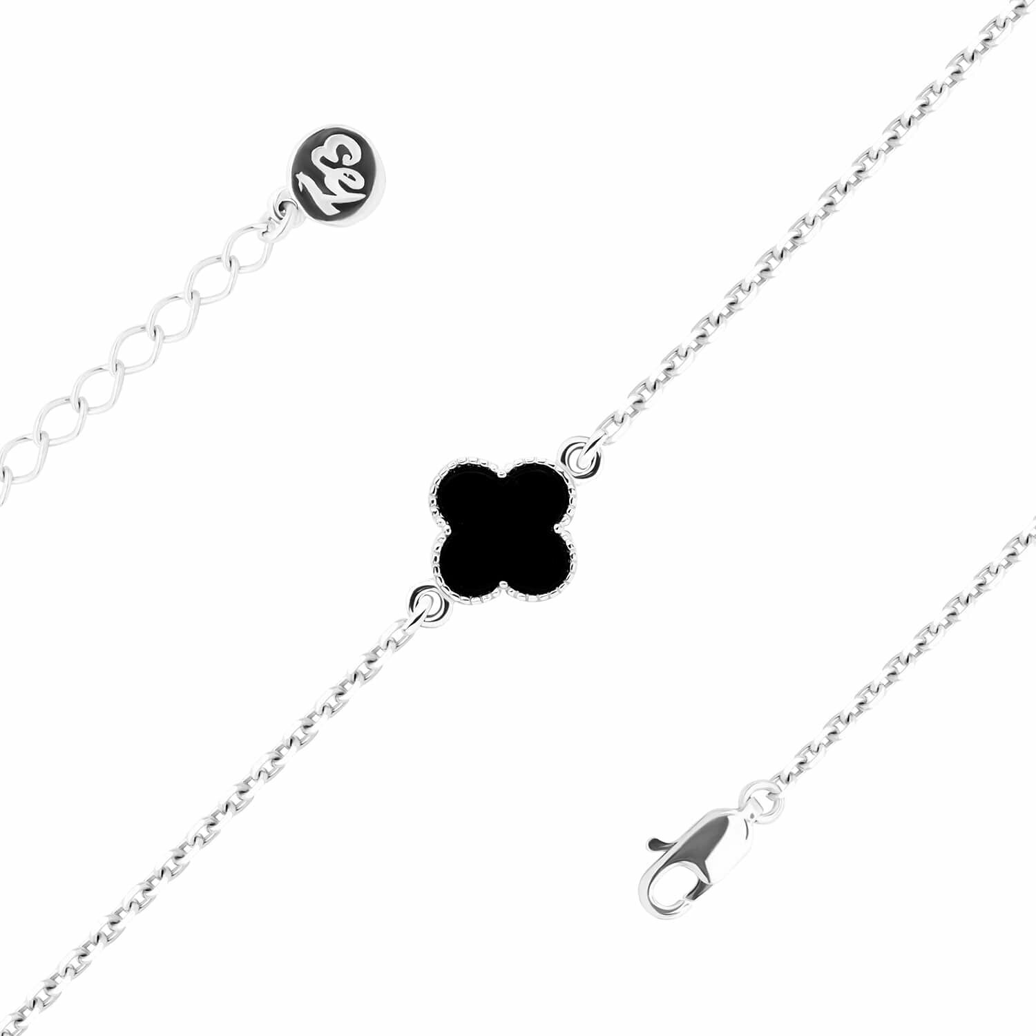 Браслет, серебро, 925 проба, янтарь