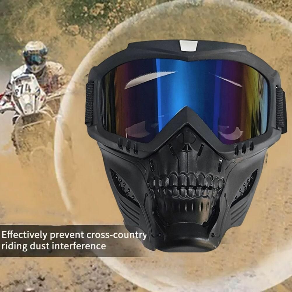 Классная уличная лыжная маска в форме черепа