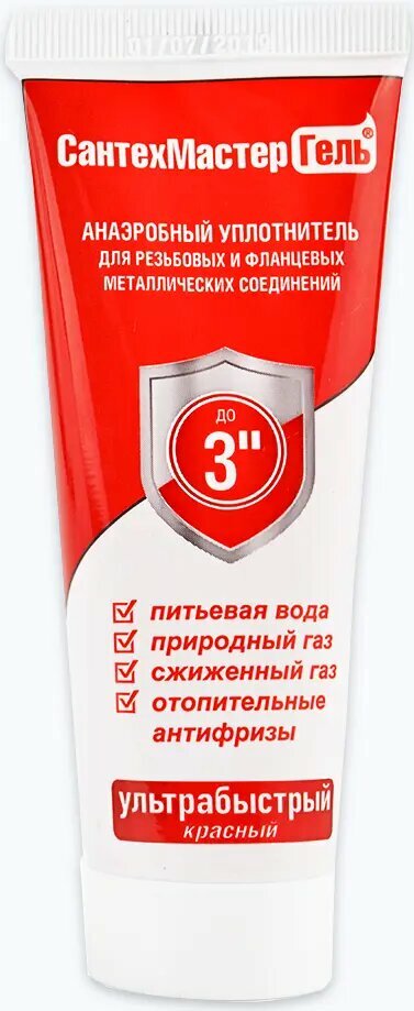 Герметик анаэробный Сантехмастергель 65 г цвет красный