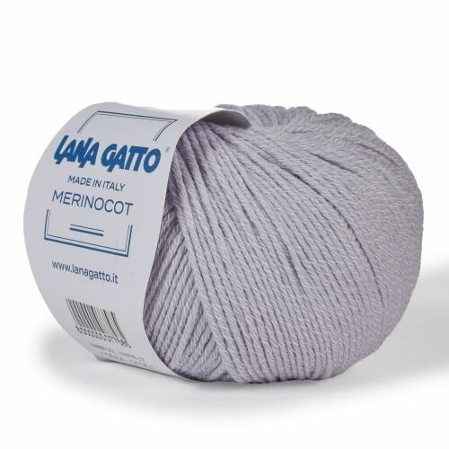 Пряжа Lana Gatto Merinocot 12504 перламутр (50г/125м, упаковка 10 мотков)