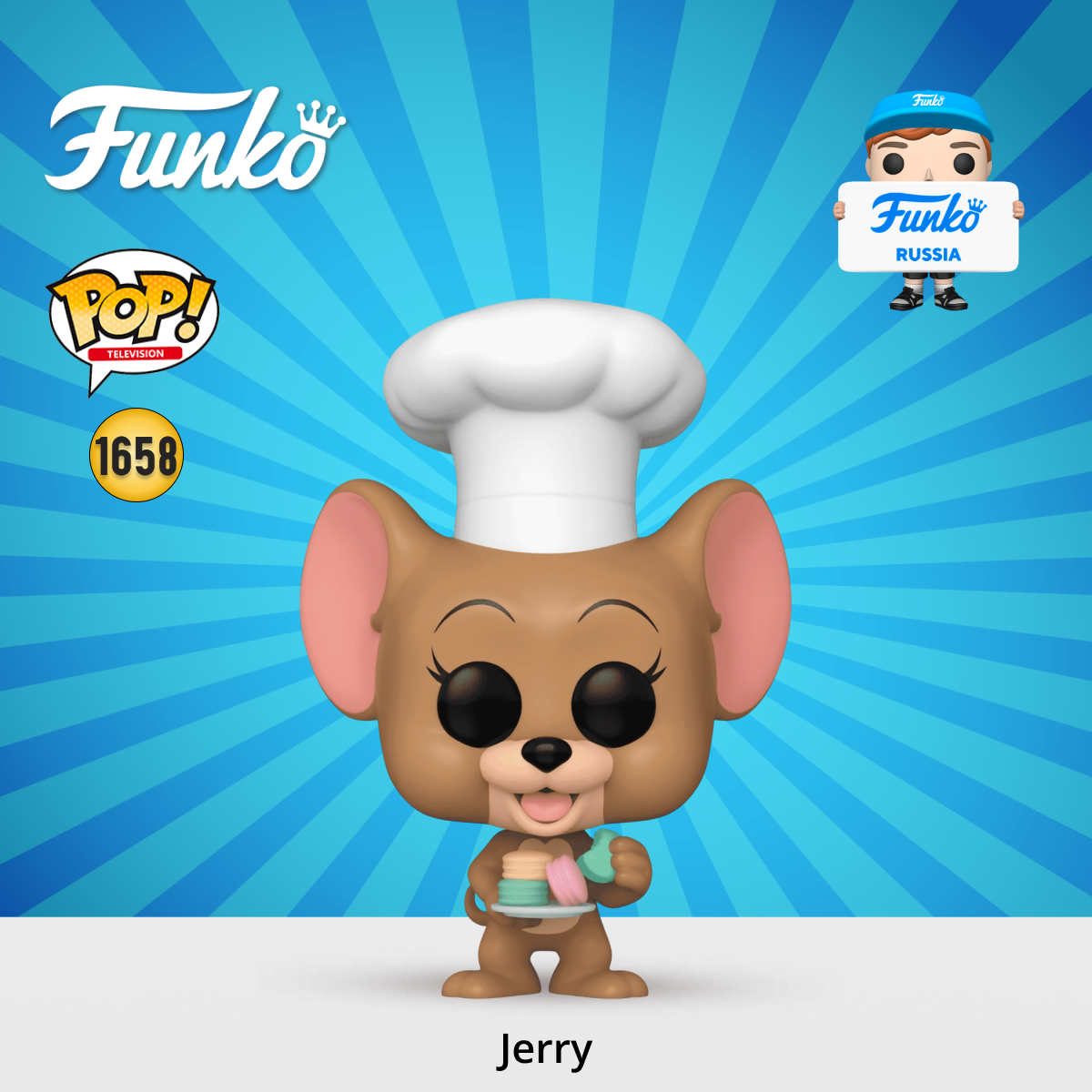Фигурка Funko POP! TV Tom &, Jerry S3 Jerry (1658) 80160 по мотивам мультсериала Том и Джерри