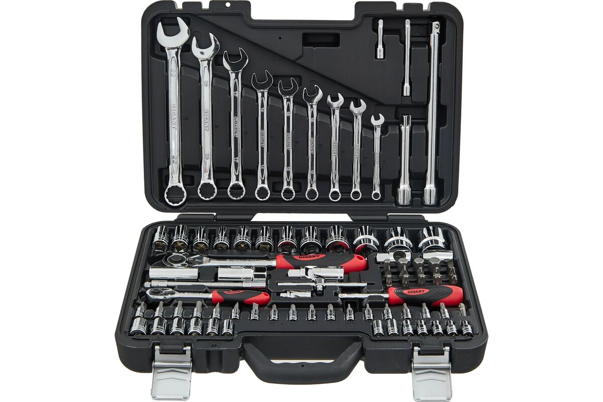 Набор инструментов Gigant Professional 1/2 и 1/4 82 предмета, сталь Cr-V GPS 82