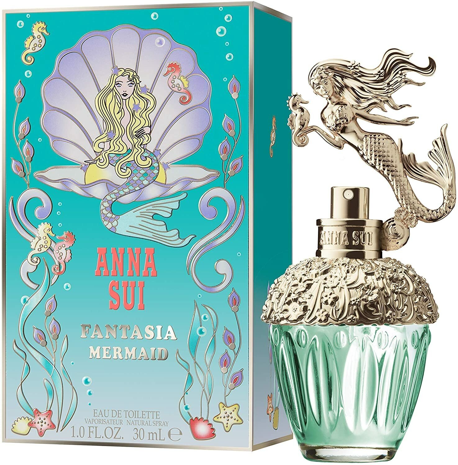 Туалетная вода Anna Sui "Fantasia Mermaid", женская, цветочные, фруктовые ноты, 75мл