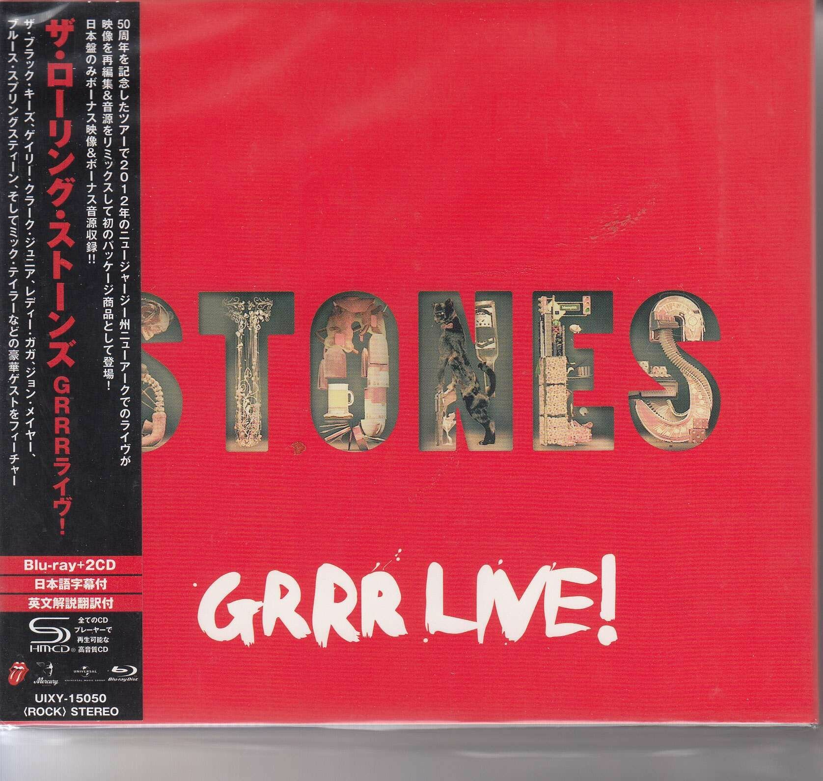 Диск ROLLING STONES - GRRR LIVE! (2012, BLURAY,2SHMCD, LTD. DIGIPACK) (2 CD)